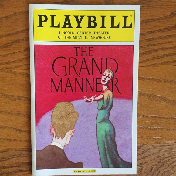 Playbill | Other | Playbill The Grand Manner Bobby Steggert Kate Burton Boyd Gaines Brenda Wehle ...